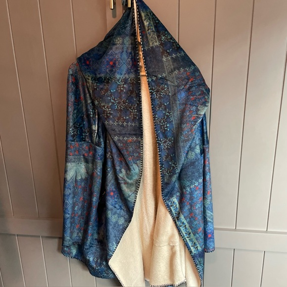 NATURAL LIFE | Jackets & Coats | Natural Life Blue And Cream Cape ...